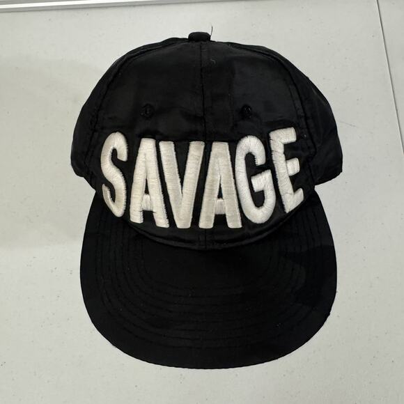 Savage | Accessories | Savage Hat Snap Back Black And White Ball Cap ...